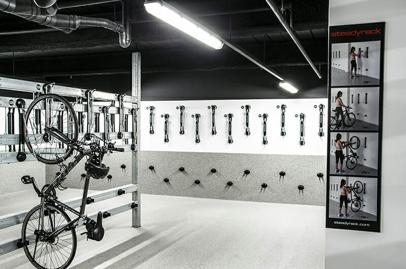 End of trip facilities with all the frills: Bike Parking – Steadyrack